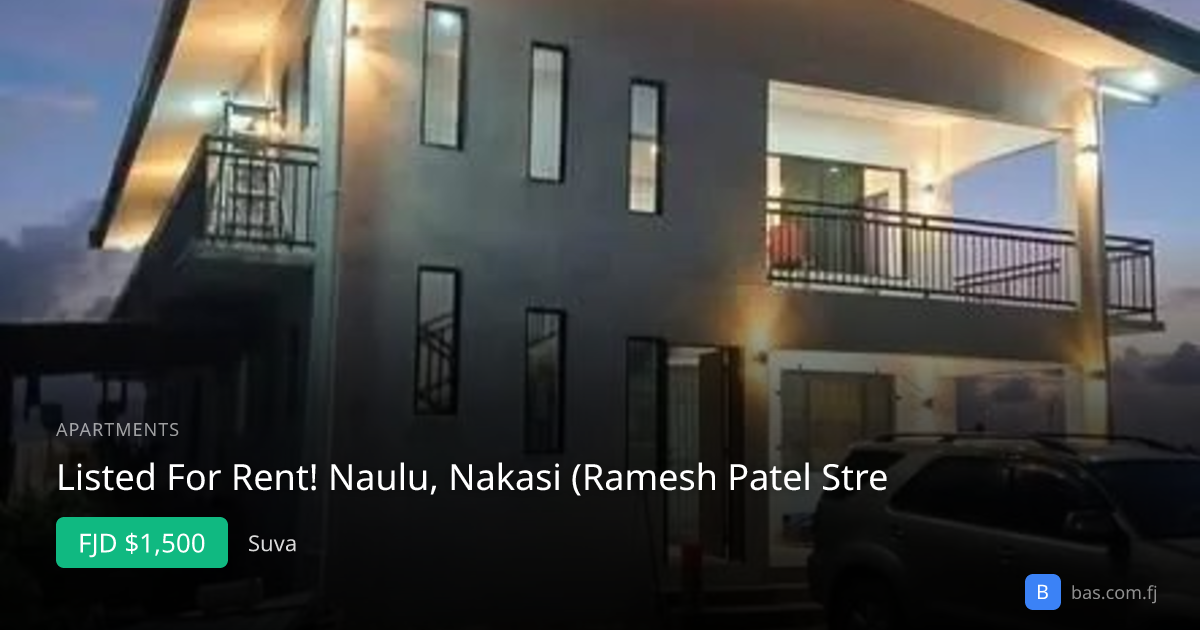 Listed For Rent! Naulu, Nakasi (Ramesh Patel Stre — FJD $1500 in Suva ...